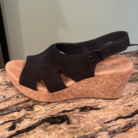 Clarks | Shoes | Clarks Annadel Wedge Sandals Size 8m | Poshmark